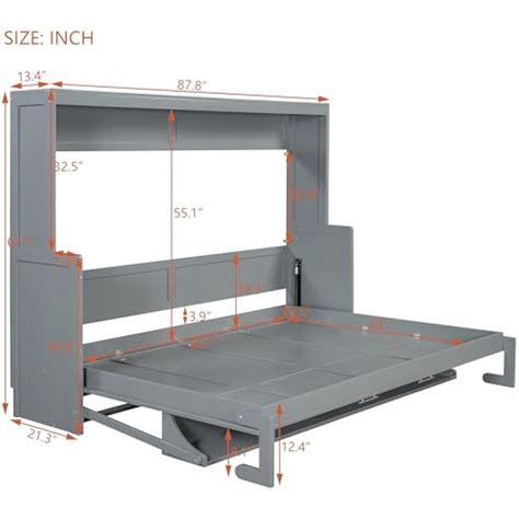 Softsea Queen Size Horizontal Murphy Bed Queen India Ubuy