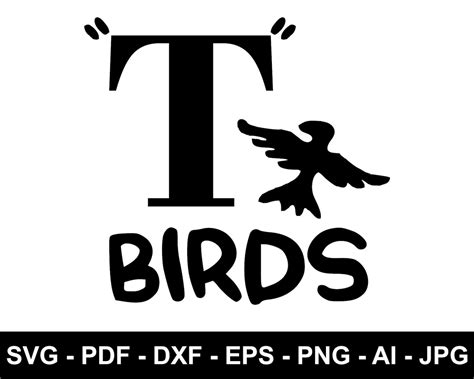 T Birds Svg Grease Svg T Bird Png Sublimation Svg Svg File Cut