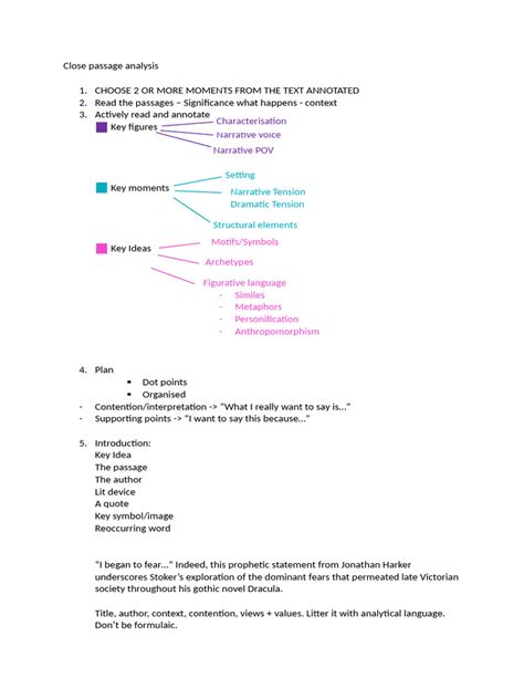 Close Passage Analysis Guide Pdf