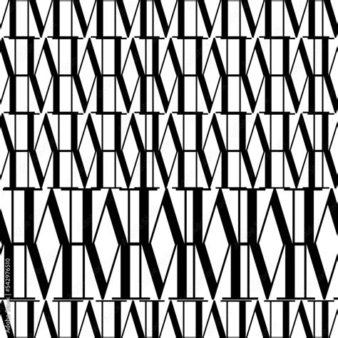 Vector Seamless Texture On A White Isolated Background With Black