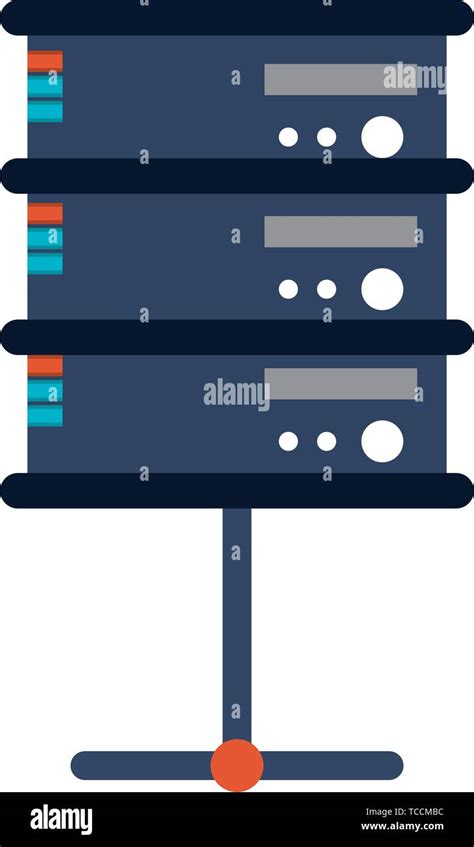 Database Servers Technology Isolated Symbol Stock Vector Image And Art Alamy