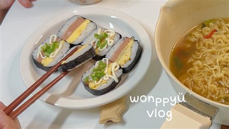 Subvlog 자취생 브이로그 집밥 해먹고 클래스 듣는 일상 무스비에 라면 스텝퍼 언박싱 Youtube