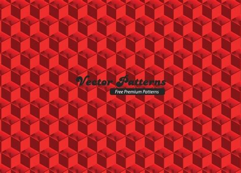 Red Cubed Pattern Vectors Graphic Art Designs In Editable Ai Eps Svg