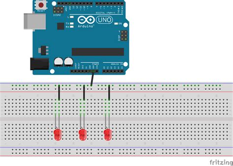 serial communication with 3 leds 3 steps instructables