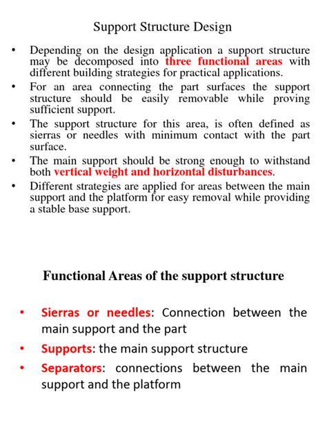 Support Structure Design Pdf Materials Secondary Sector Of The Economy