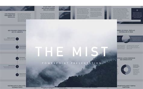 The Mist PowerPoint Template 96726 TemplateMonster