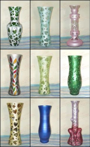Golden Colored Glass Vases Size Large At Best Price In Firozabad Id