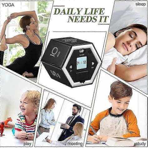 Digital Clock Timer Magnetic Cubes Timer Kitchen Hexagon Flip Timer Fruugo Uk