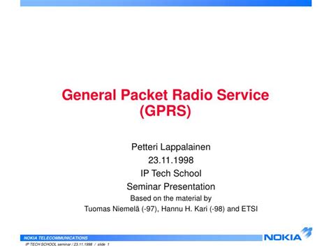 Ppt General Packet Radio Service Gprs Powerpoint Presentation Free