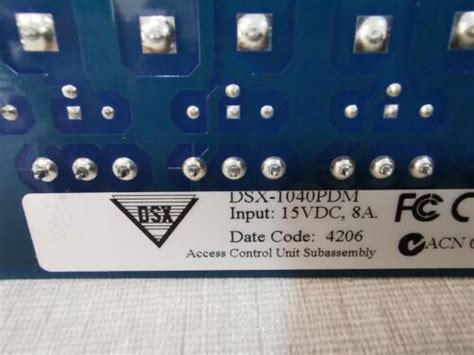 Dsx Dsx 1040pdm Access Control Unit Subassembly Orbit Surplus