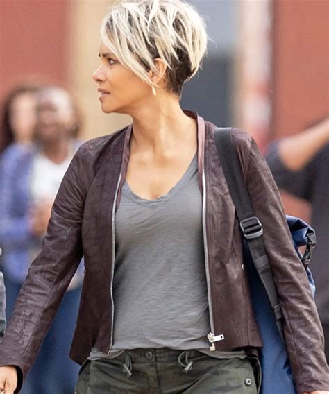 Roxanne Hall Brown Jacket The Union Halle Berry Brown Jacket