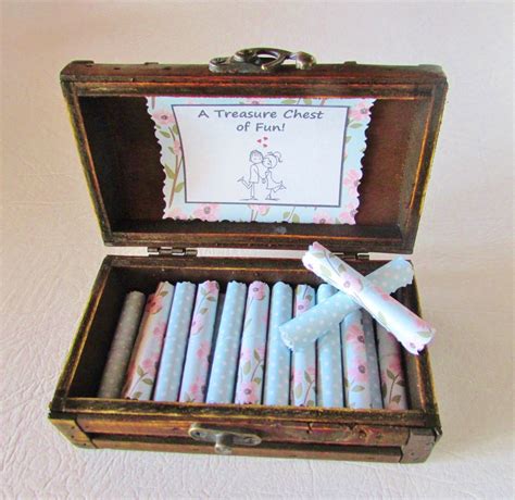 A Treasure Chest Of Fun Date Night Ideas And Sex Coupons In A Wood Box Sexy Valentine Gift