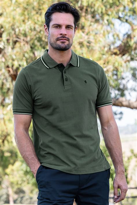 Thomas Cook Mens Logan Tailored Polo T4s1506012 Jacks On Olive