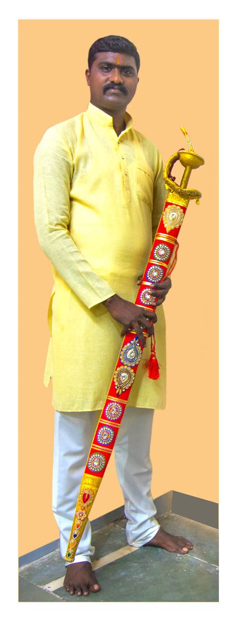 Replica Of Shivaji Maharajas Jagdamba Sword World Records Book Of India