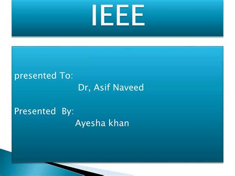 IEEE Database Ppt PPTX