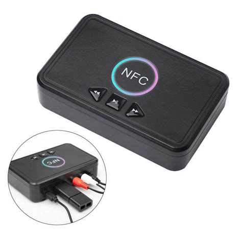 BolehDeals NFC Enabled Bluetooth Audio Receiver Mm Jack AUX Stereo Audio Wireless Adapter For