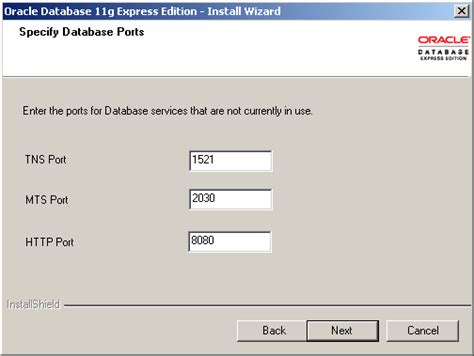step by step install of oracle 11g xe