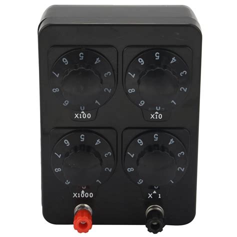 0 9999 Ohm Simple Resistance Box Precision Variable Decade Resistor Teaching Instrument