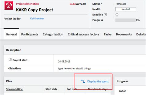 Genius Planner Gantt Chart Overview V8xx
