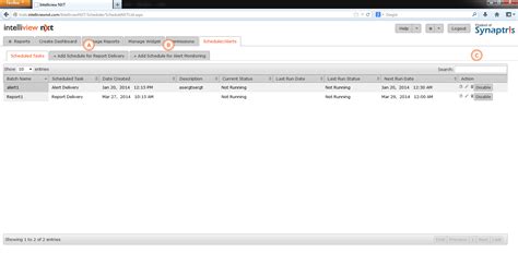 Scheduler Alerts