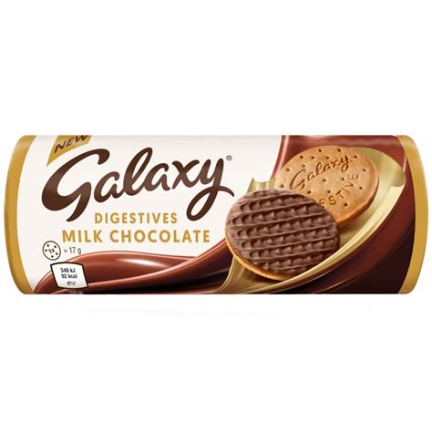 Galaxy Milk Chocolate Digestives 300g Biscuits And Crackers Bandm