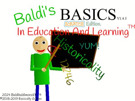 Baldis Scratch Edition By Baldi The Teacher And Gamer