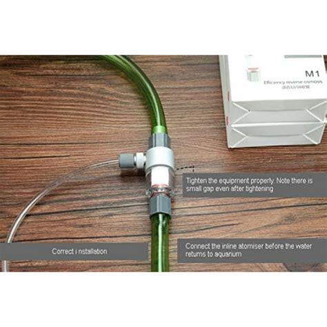 Aquarium Central Qanvee M1 Inline Co2 Atomizer Diffuser 1216mm For