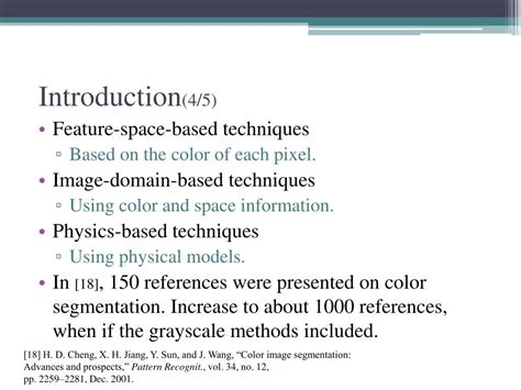 Ppt Goal Evaluation Of Segmentation Algorithms For Traffic Sign Recognition Powerpoint