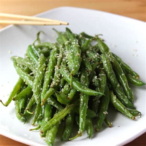 Garlic Parmesan Sesame Stir Fry Green Beans Recipe Cart Recipe Cart