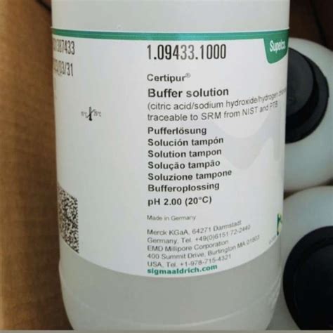 Jual Buffer Solution Ph 2 Merck 1 Liter Kode 1094331000 Kab