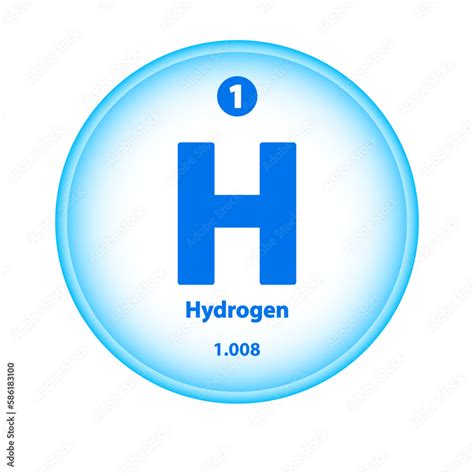 Structure Chemical Element Hydrogen Hydrogenium H Symbol Science