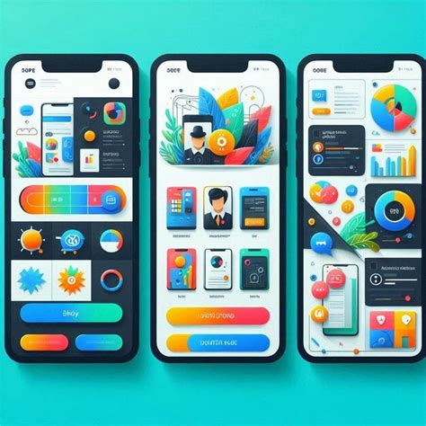 Generate An Image Of A Futuristic Mobile App Concept For Sale Online Digital Art Modern