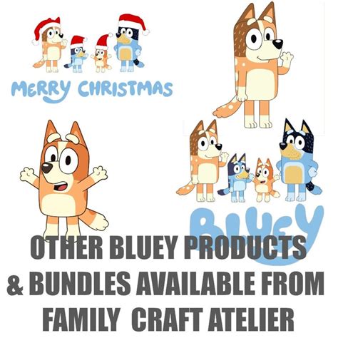 Bluey Character Bluey Jumping Svg Geschichtet Nach Farbe Etsyde