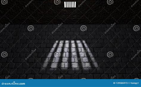 Prison Cell Inside A Prison Cell Shadows Projected On The Ground Cell Window Stock