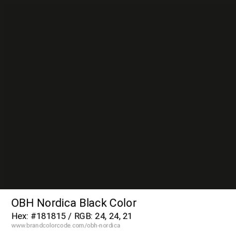 Obh Nordica Brand Color Codes