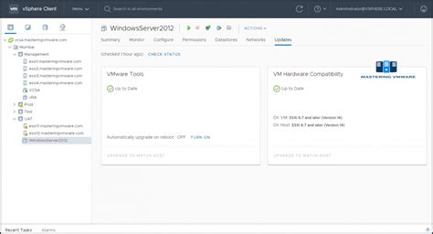 Upgrade Vm Hardware Using Update Manager Mastering Vmware