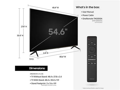Samsung 55 Inch Tv Stand Dimensions At Matilda Chomley Blog