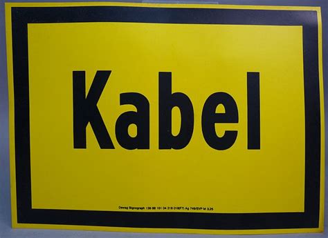 Ddr Waarschuwingsbord Kabel Militaria You