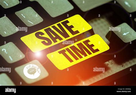 Text Showing Inspiration Save Time Conceptual Photo To Do Something