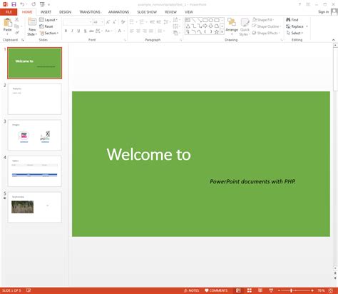 RemoveVariableText Removes Text Placeholder Variables From The PowerPoint Presentation Phppptx
