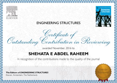 Pdf Outstanding Reviewer Engineering Structures Journal Elsevier