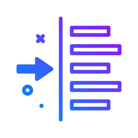 Indent Generic Gradient Icon