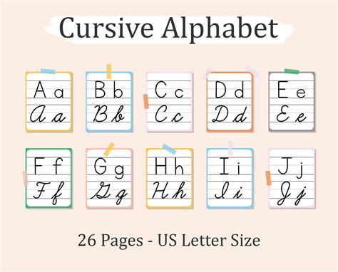 Alphabet In Cursive Lowercase