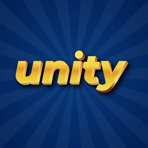 Premium Photo Unity Text Effect Gold  Attractive Background Card Photo Confetti