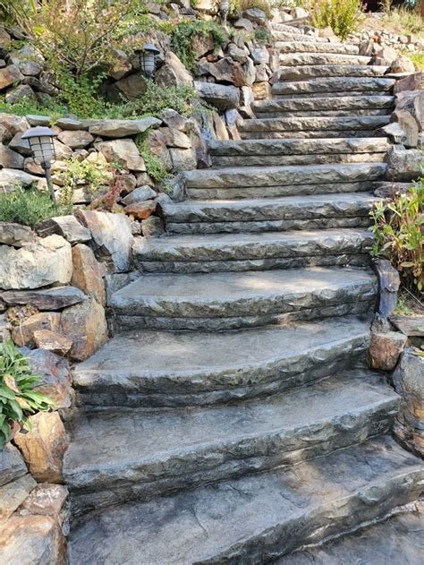 Concrete Step Form Liner 7 Cantilever Rock Edge Overhang Garden