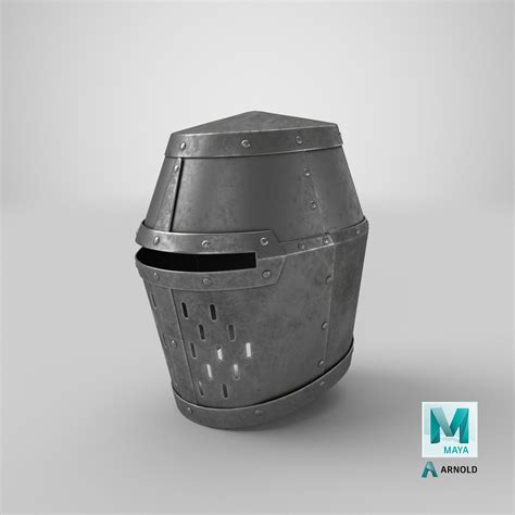 Crusader Helmet 3d Model 29 3ds Blend C4d Fbx Ma Obj Max Unitypackage Upk Gltf