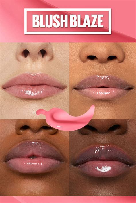 Lifter Plump® Lip Plumping Gloss Makeup 001 Blush Blaze Maybelline