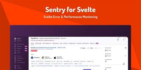 sentry for svelte svelte error and performance monitoring made with