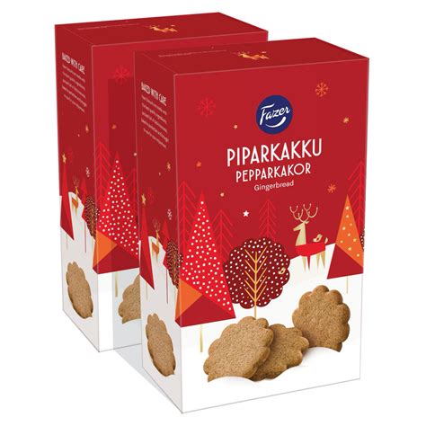 Fazer Piparkakku Gingerbread Cookies Set Of Two FjØrn Scandinavian