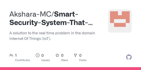 Github Akshara Mcsmart Security System That Can Calculate Distance